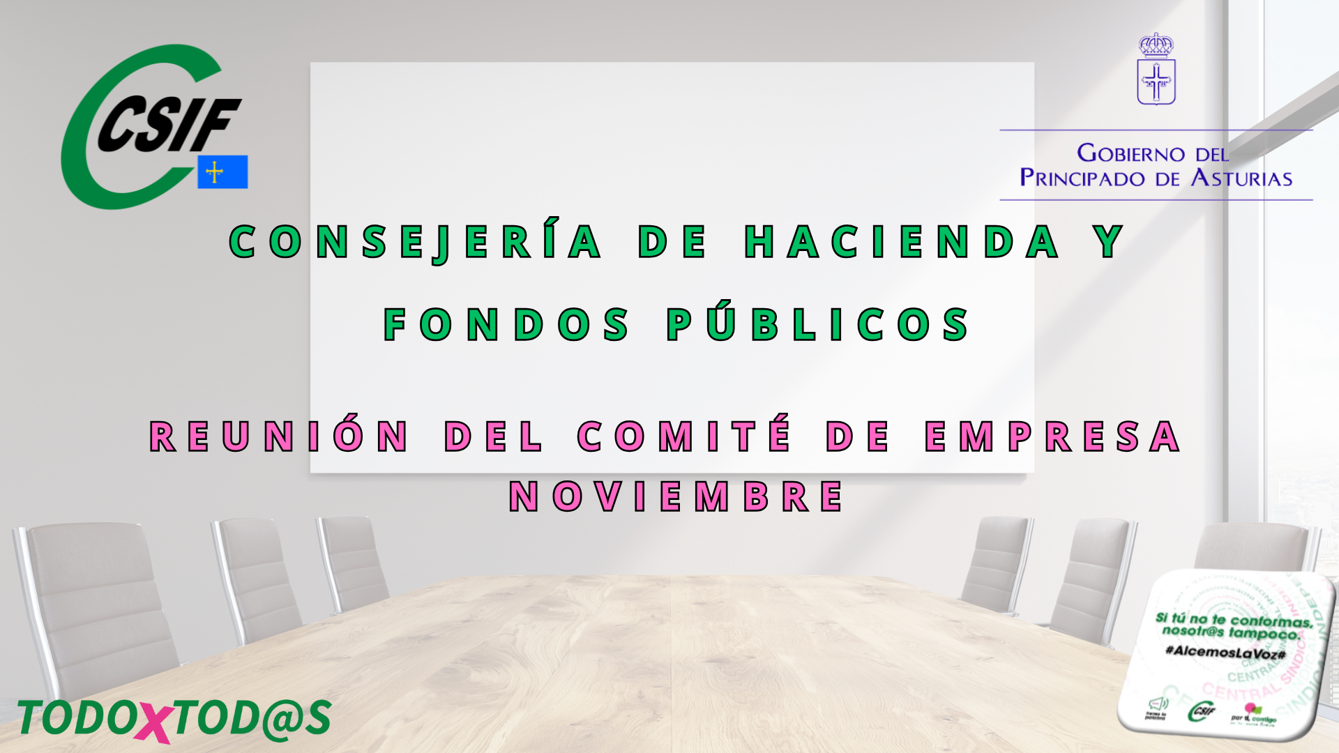 CSIF | CONSEJERÍA DE HACIENDA Y FONDOS PÚBLICOS - REUNIÓN DEL COMITÉ DE ...