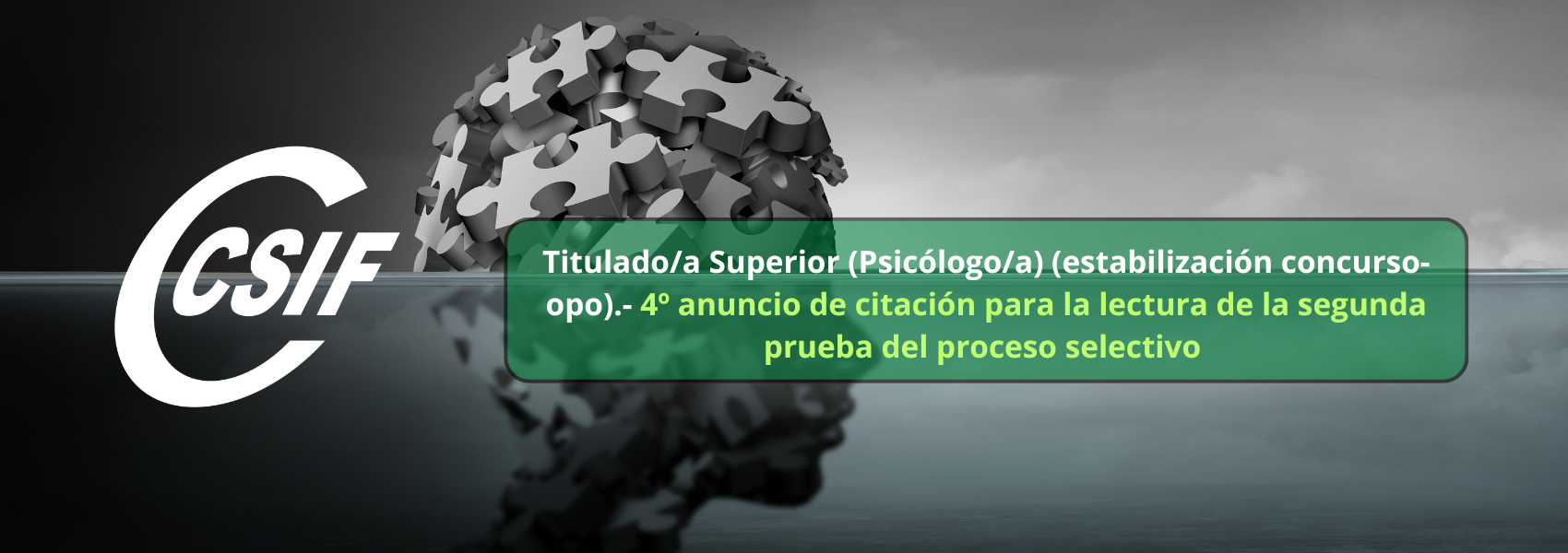 CSIF | Titulado/a Superior (Psicólogo/a) (estabilización concurso-opo ...